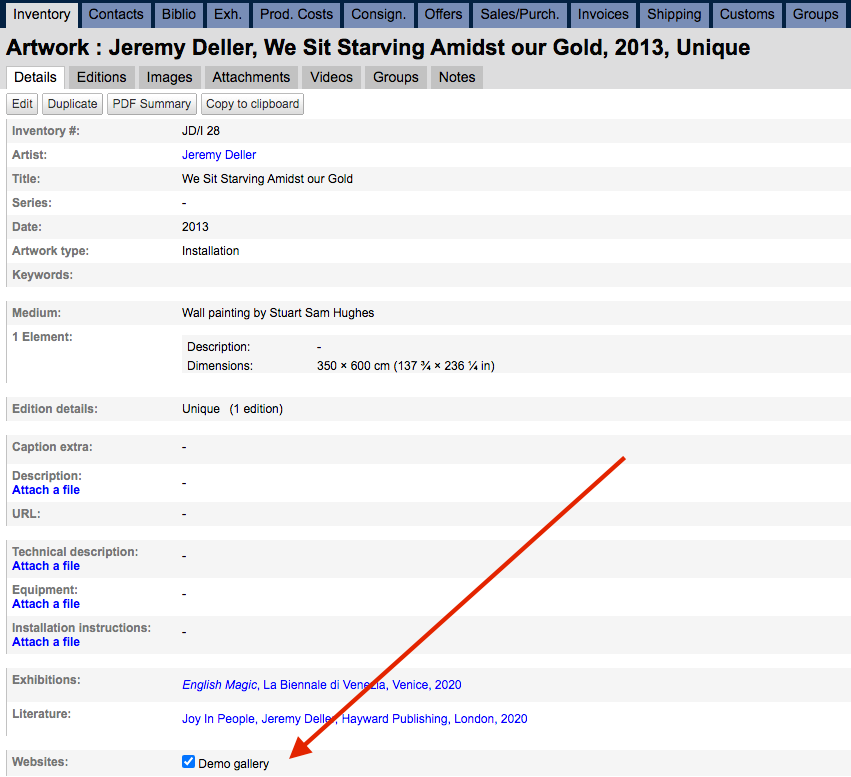 nil > database | website